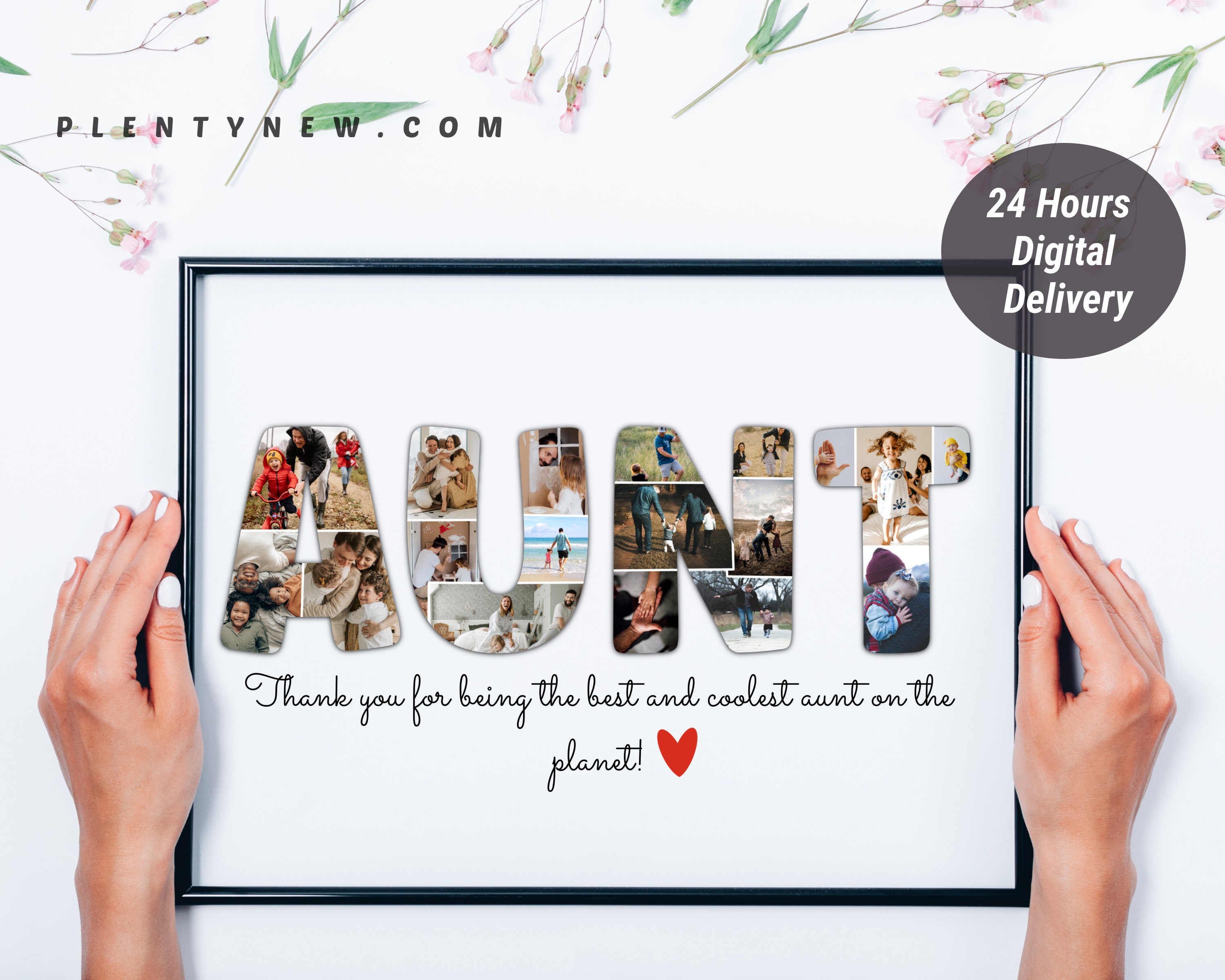 Custom Aunt Photo Collage Printable Photo Gift for Aunt - Etsy Canada