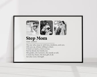 Personalised Step Mum Picture Collage Memorable Gift for Step-mum ...