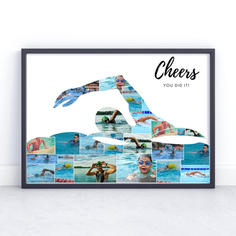 Swimming Photo Collage - Etsy
