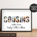 Cousins Photo Collage, Cousins Picture Collage, Cousin Gifts, Cousins ...