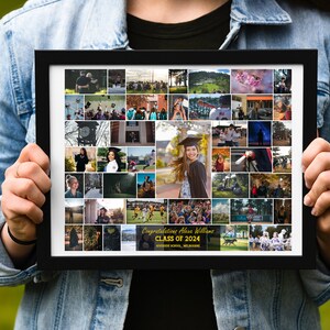 Graduation Photo Collage Template Set, Graduation Welcome Sign ...