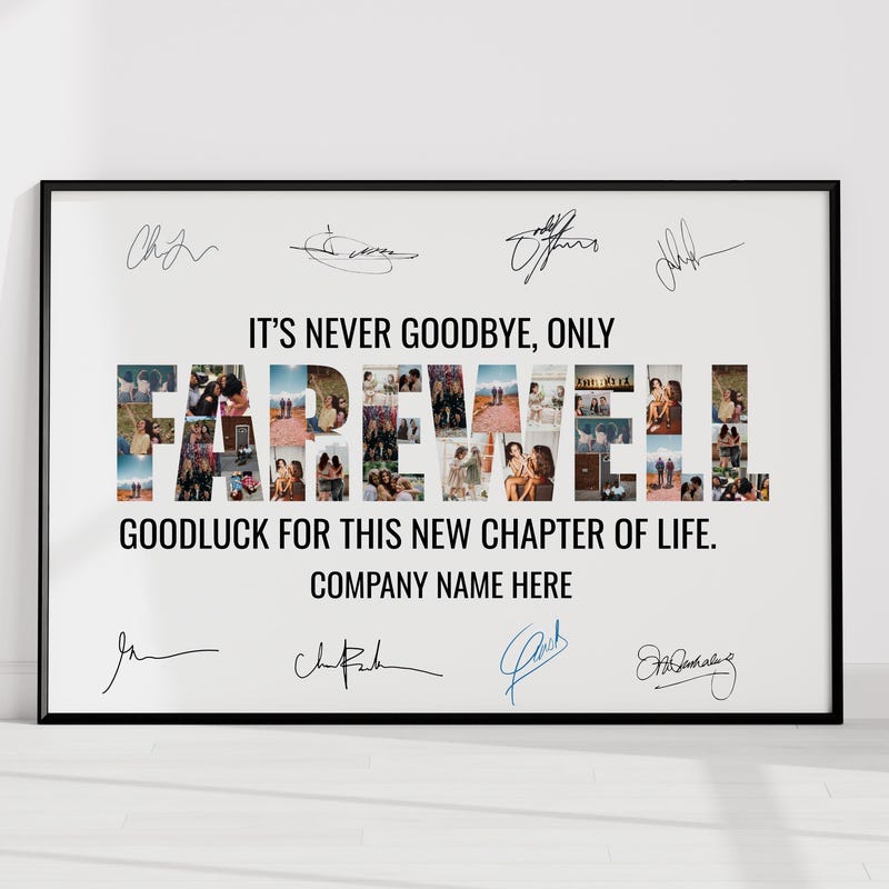 Farewell Photo Frame - Etsy