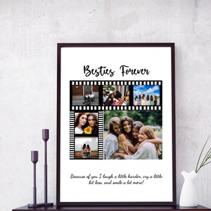 Bestie Photo Collage, Best Friend Gift, Friendship's Day Gift, Photo ...