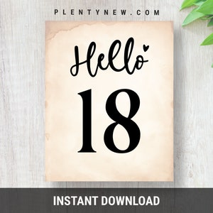 18th Birthday PRINTABLE Signs | 18th Birthday Party Decorations ...