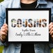 Cousins Photo Collage, Cousins Picture Collage, Cousin Gifts, Cousins ...