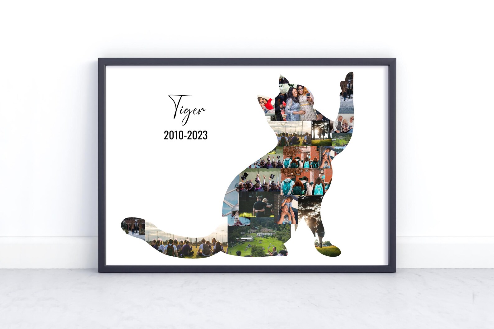 Cat Photo Collage-cat Collage-cat Memorial Collage-photo Collage-pet ...