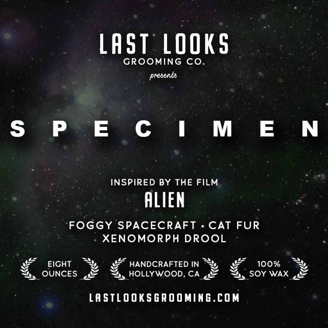 Specimen (inspired by Alien) Natural Soy Candle | Ridley Scott ...