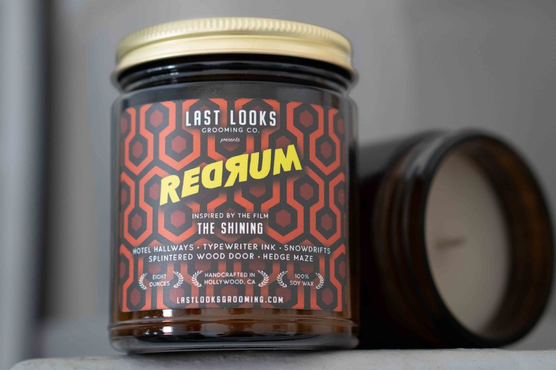 Redrum (inspired by the Shining) Natural Soy Candle | Stanley Kubrick / Jack Nicholson / Shelley ...