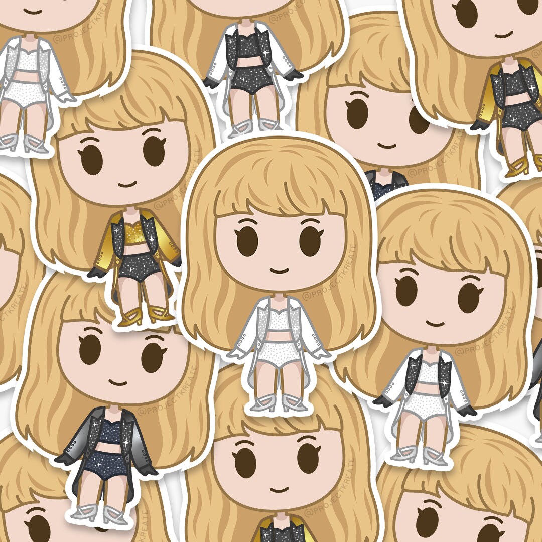 Cute Chibi Taylor Ringmaster, Tour Outfit, Pop Star, Concert Performer ...