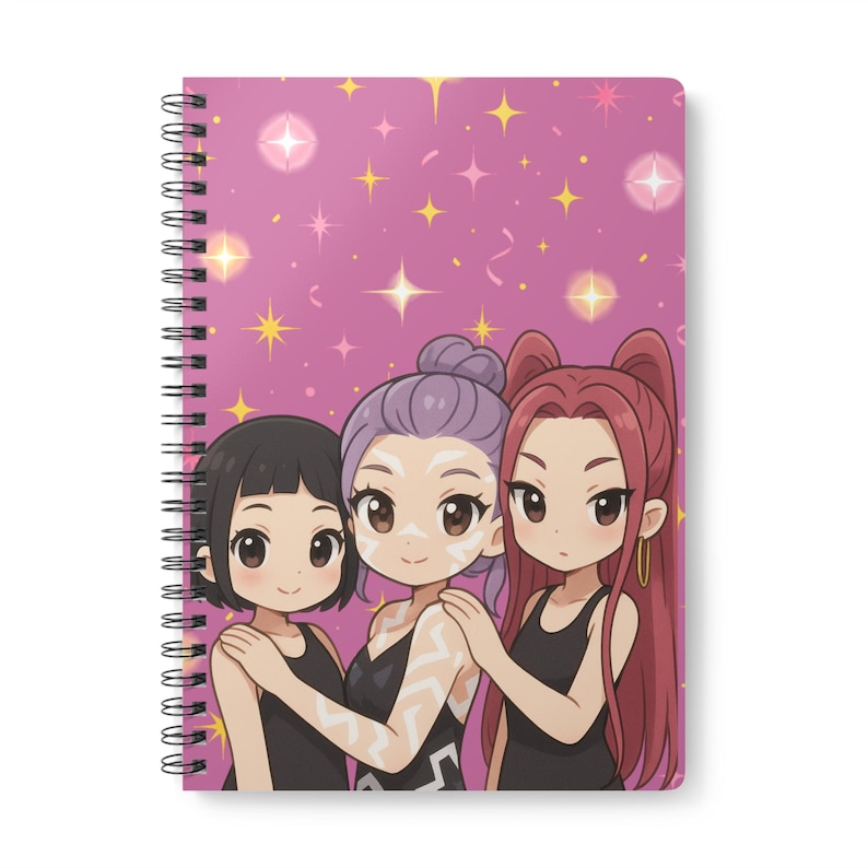 Kpop Demon Hunters Notebook, A5 Journal, Softcover Writing Journal ...