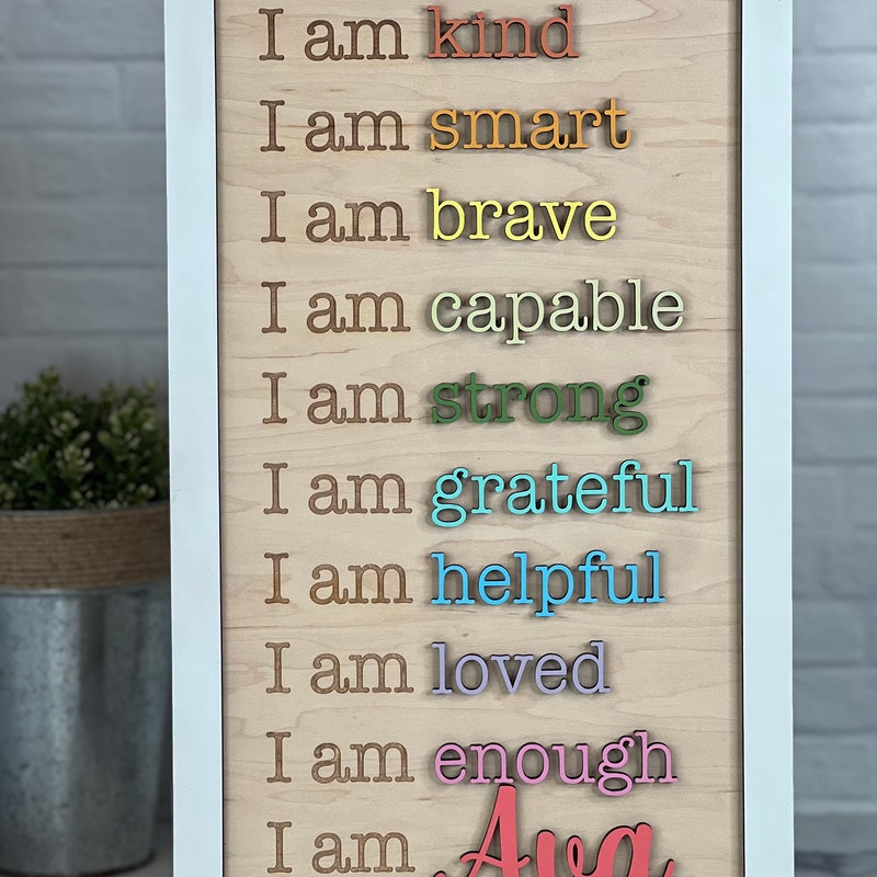 Affirmation Sign - Etsy