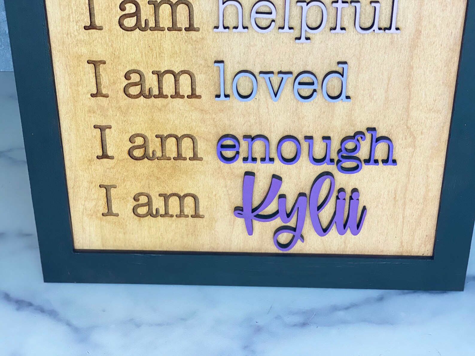 Personalized Affirmation Sign Daily Affirmation Sign for - Etsy