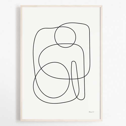 Line Drawing Print Minimalist Poster Minimalist Art Line | Etsy
