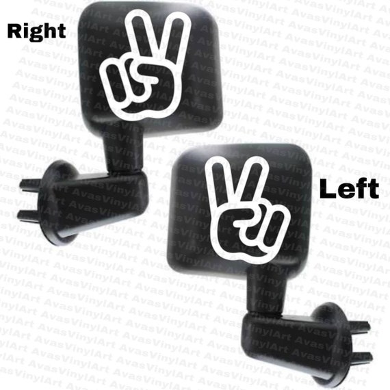 Peace Sign Jeep Wave Hands Decal | Etsy