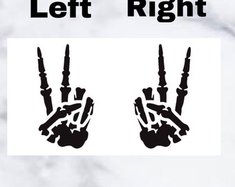 Jeep Hand Wave Decal Size | Etsy