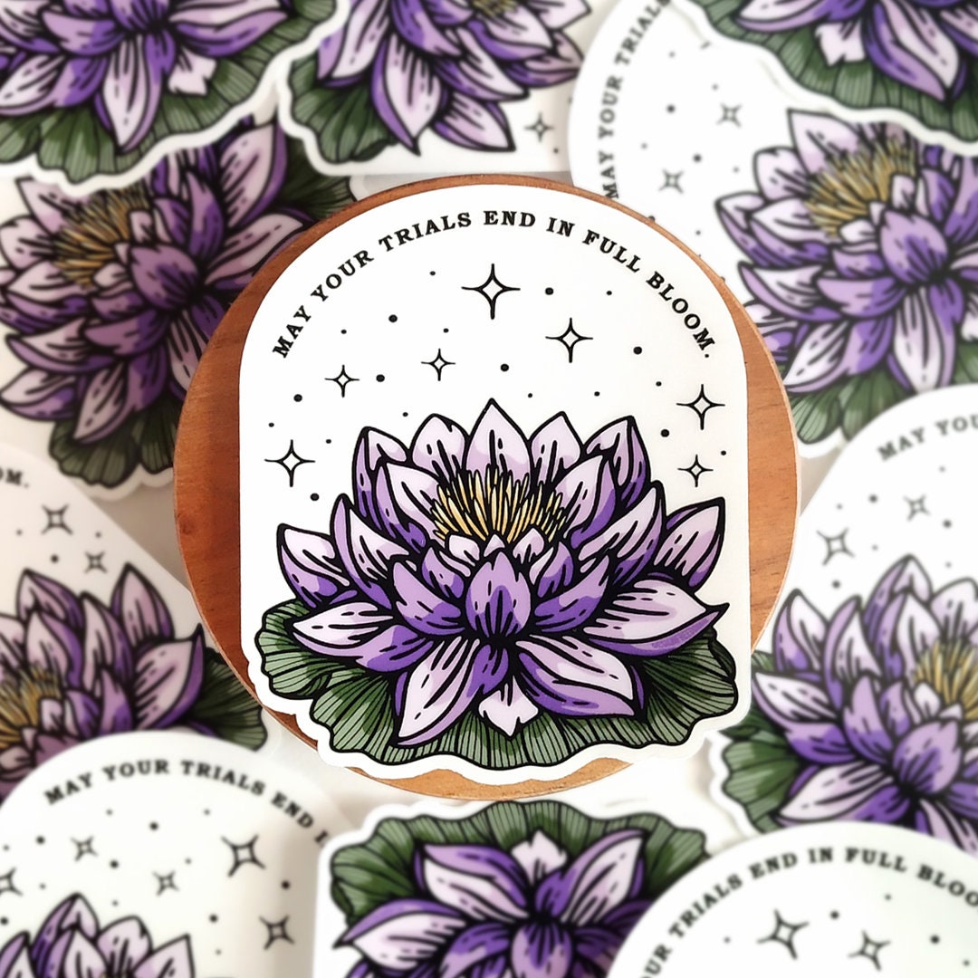 SO FAR AWAY Lotus Clear Vinyl Sticker | "so Far Away" by Agust D ...