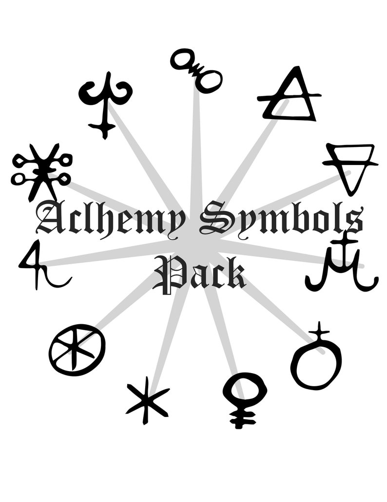 40 Pack of Alchemy Symbols - Etsy