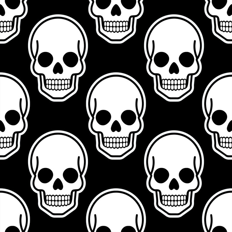 Repeating Skull Pattern - Etsy