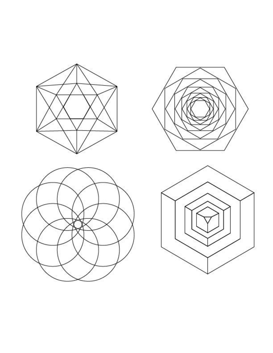 Geometric Shapes SVG File - Etsy