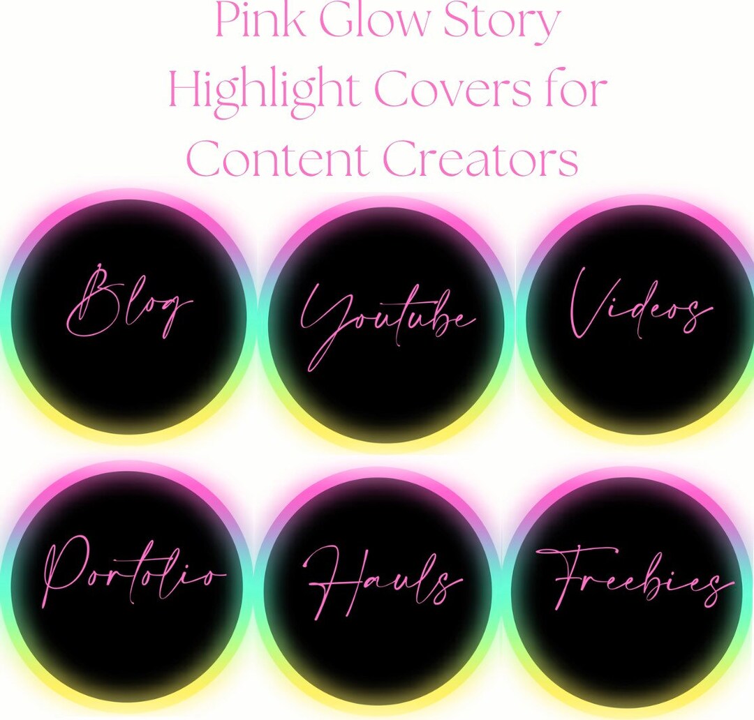 Neon Instagram Highlight Covers| DIY Highlights | Business | Bloggers ...