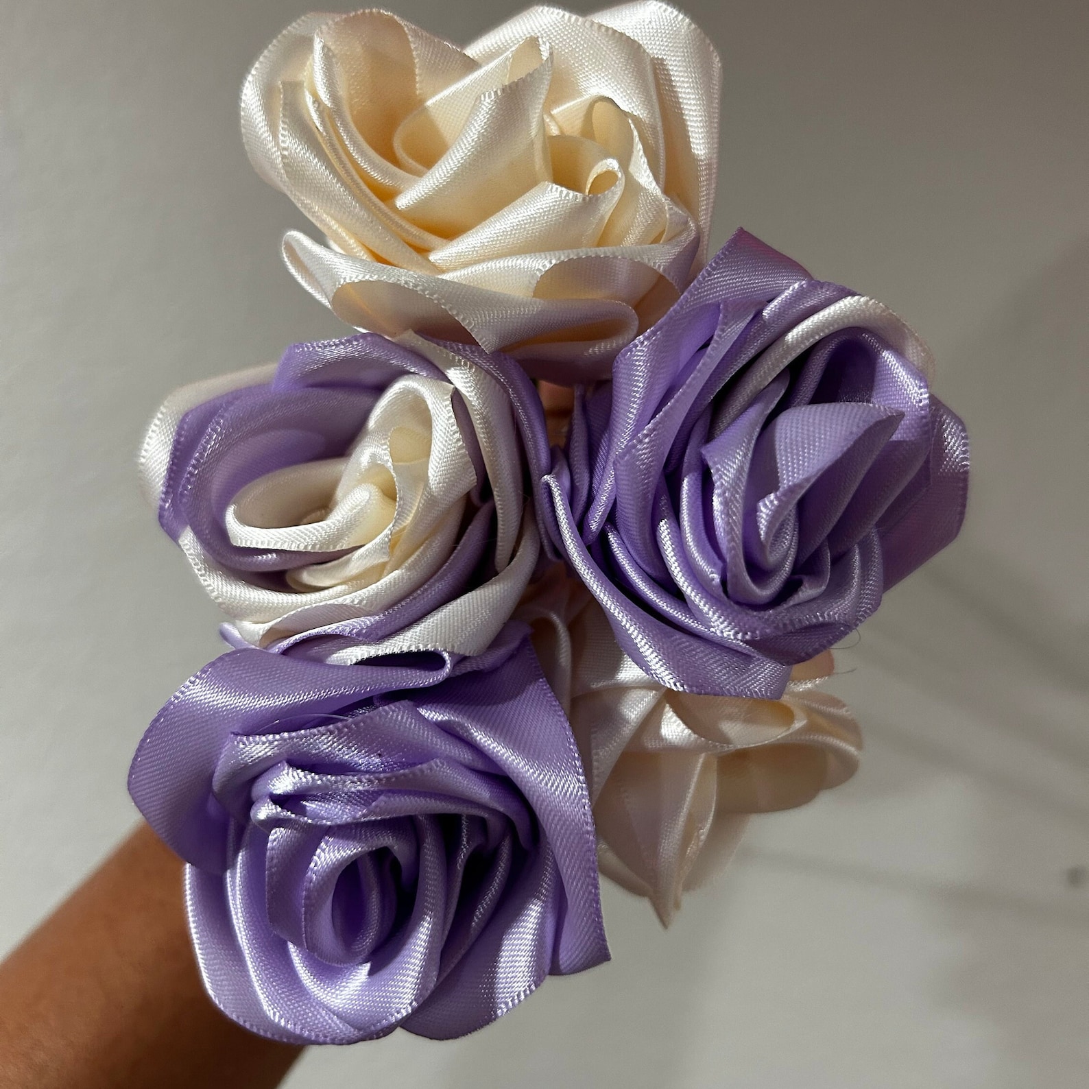 Satin Ribbon Flower Bouquets - Etsy