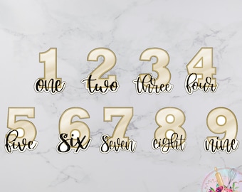 Chunky Number Cookie Cutter FULL SET - Etsy
