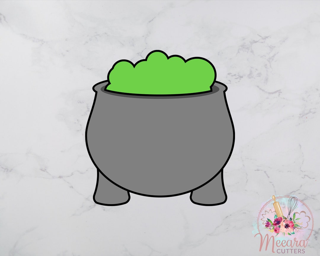 Cauldron Cookie Cutter Halloween Cookie Cutter Fondant - Etsy