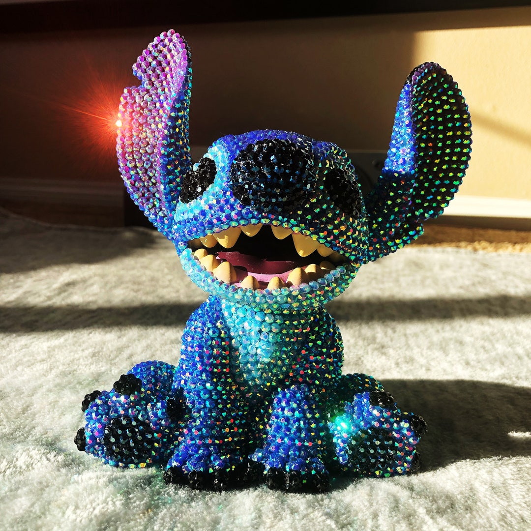 Handmade Rhinestones Stitch Piggy Bank - Etsy