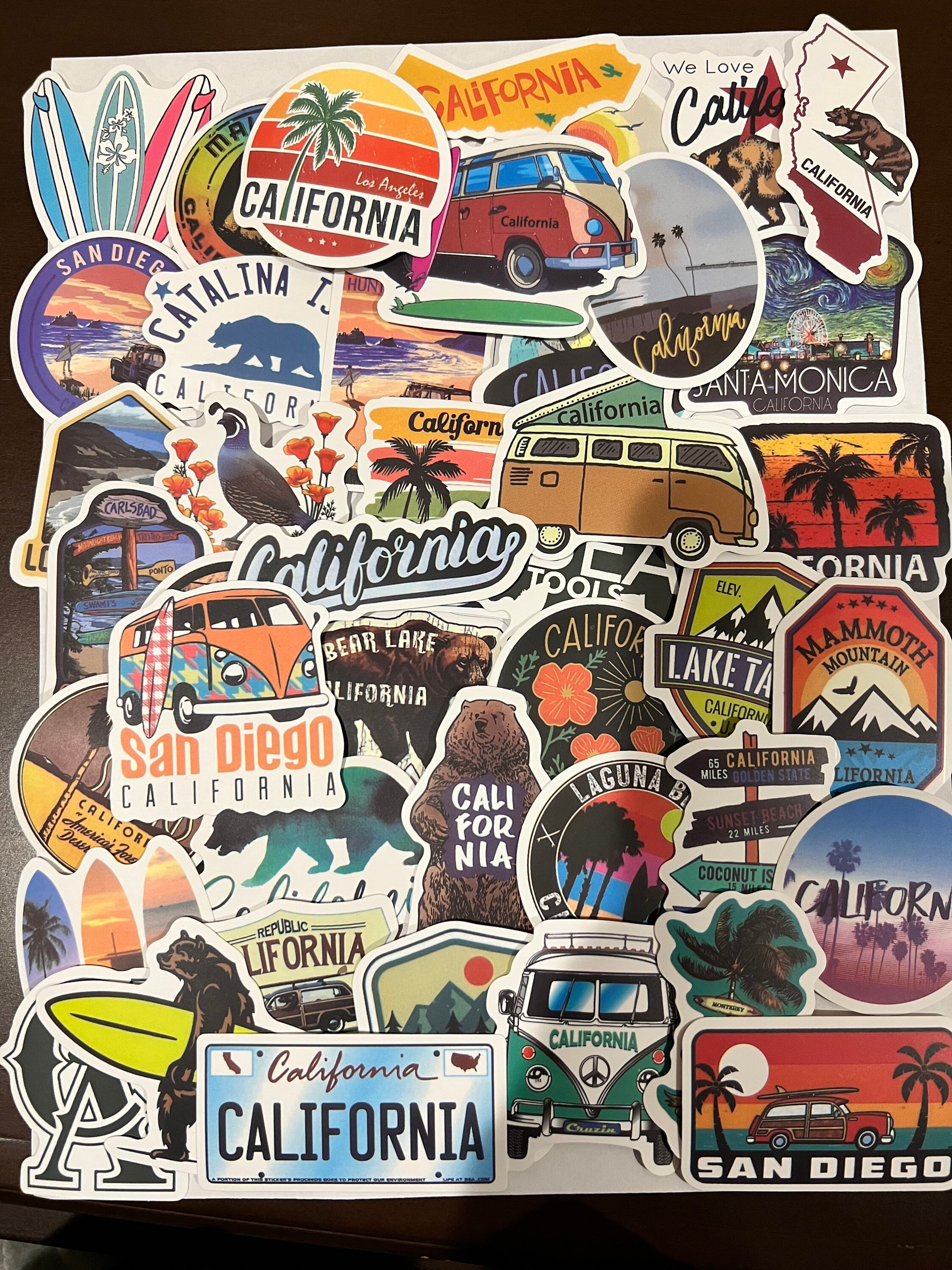 50 Pcs California Stickers - Etsy