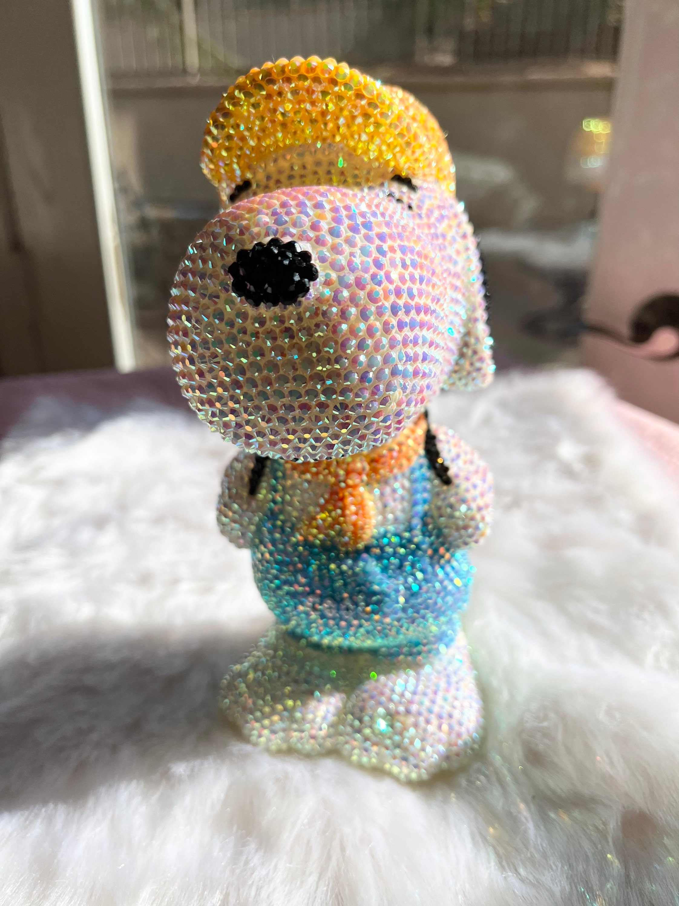 Handmade Rhinestone Snoopy Piggy Bank/figurine - Etsy