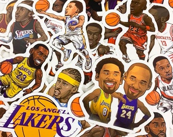Nba Stickers | Etsy