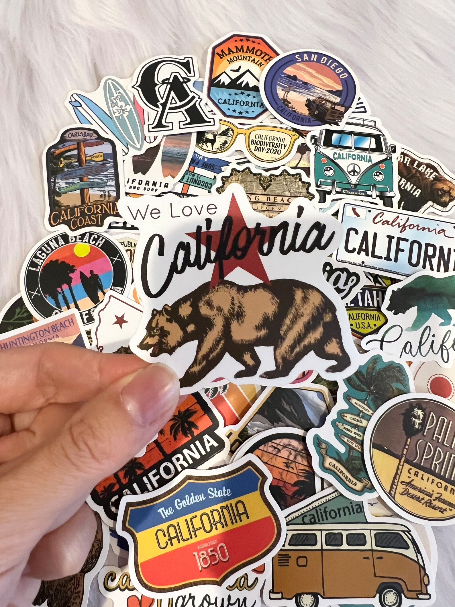 50 Pcs California Stickers - Etsy