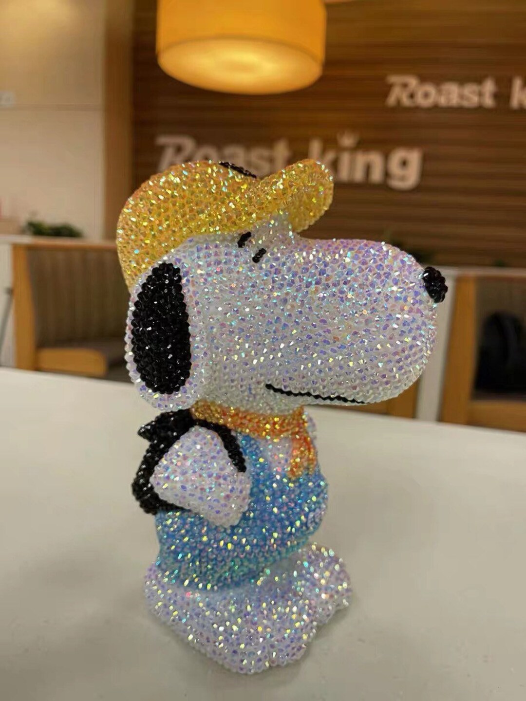 Handmade Rhinestone Snoopy Piggy Bank/figurine - Etsy