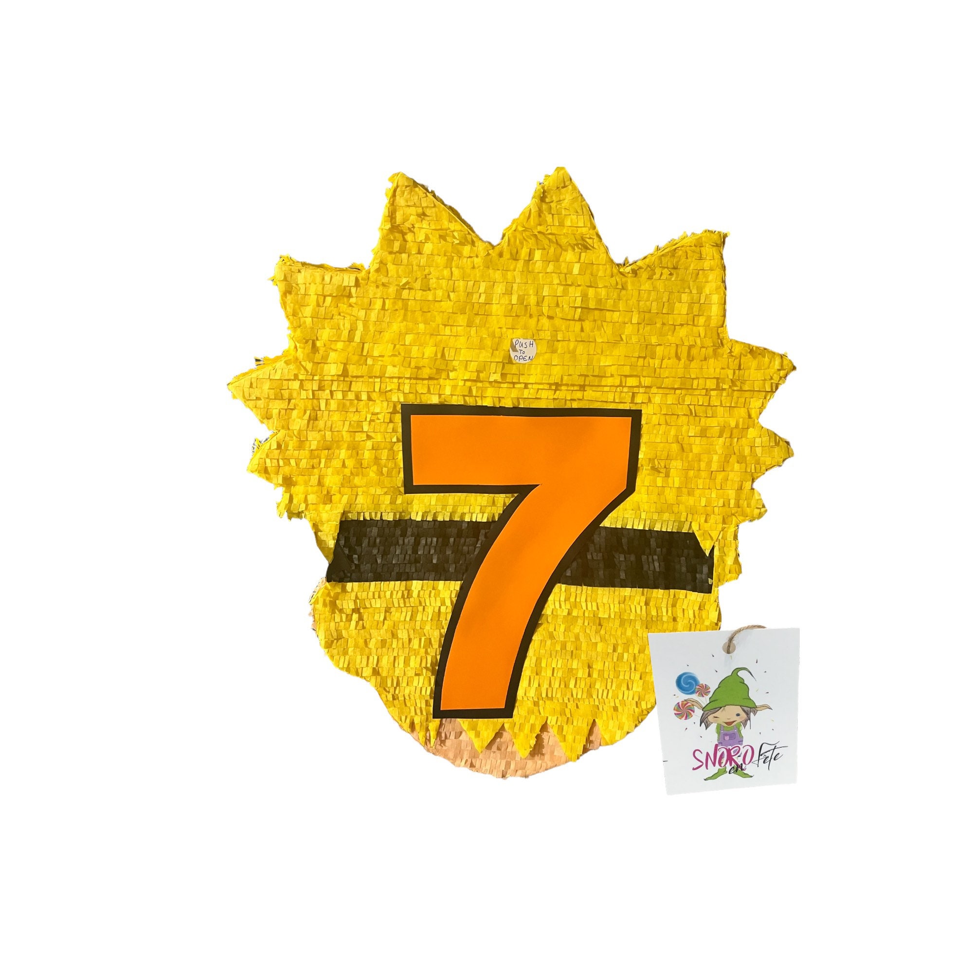 Eco-responsible Naruto Piñata Made From Recycled Cardboard and Fsc ...