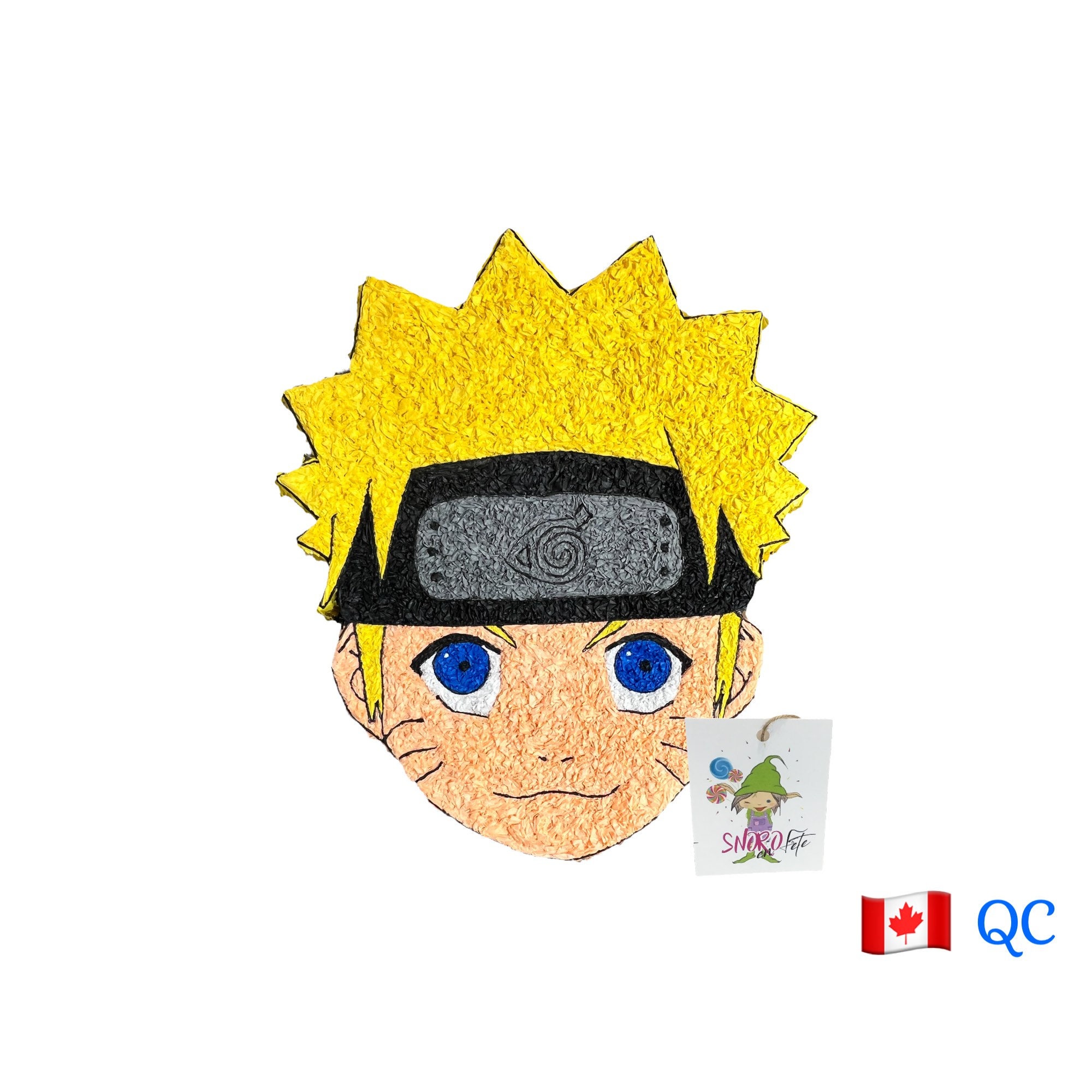 Eco-responsible Naruto Piñata Made From Recycled Cardboard and Fsc ...
