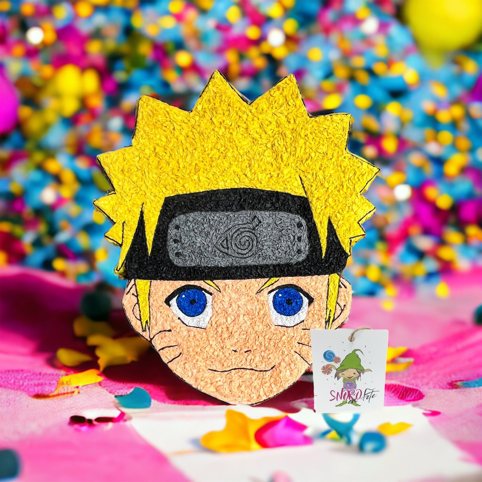 Eco-responsible Naruto Piñata Made From Recycled Cardboard and Fsc ...