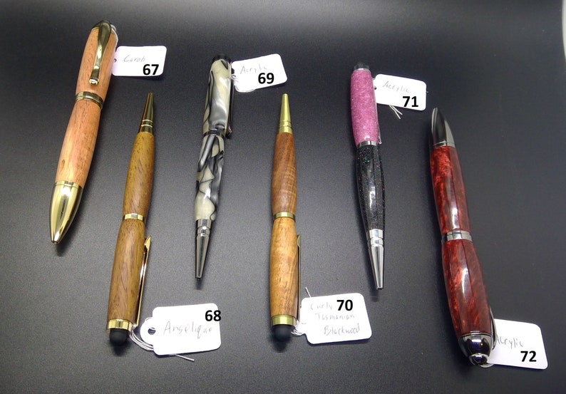 Hand Turned Wooden Pens - Etsy