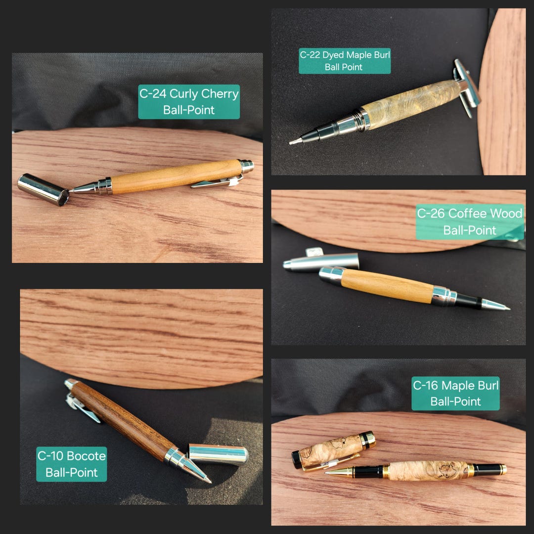 Hand Turned Pens - Capped - Etsy