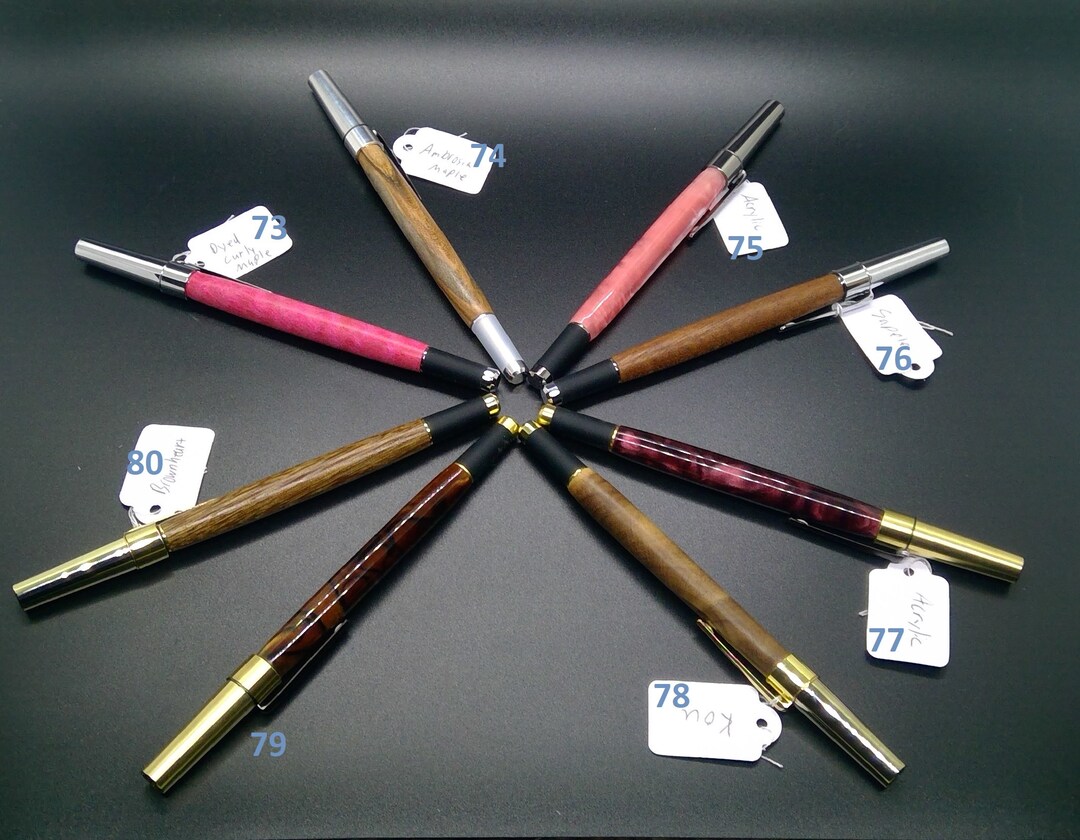 Hand Turned Wooden Pens - Etsy