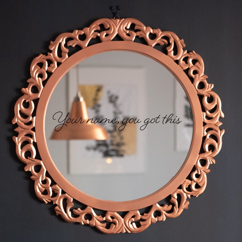 Personalized Mirror Decal Personalized Gifts Positive - Etsy