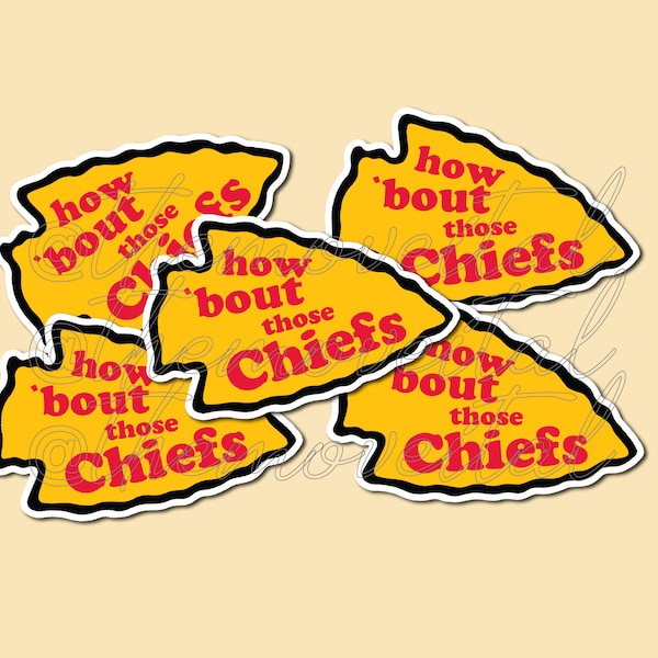 Chiefs Stickers - Etsy