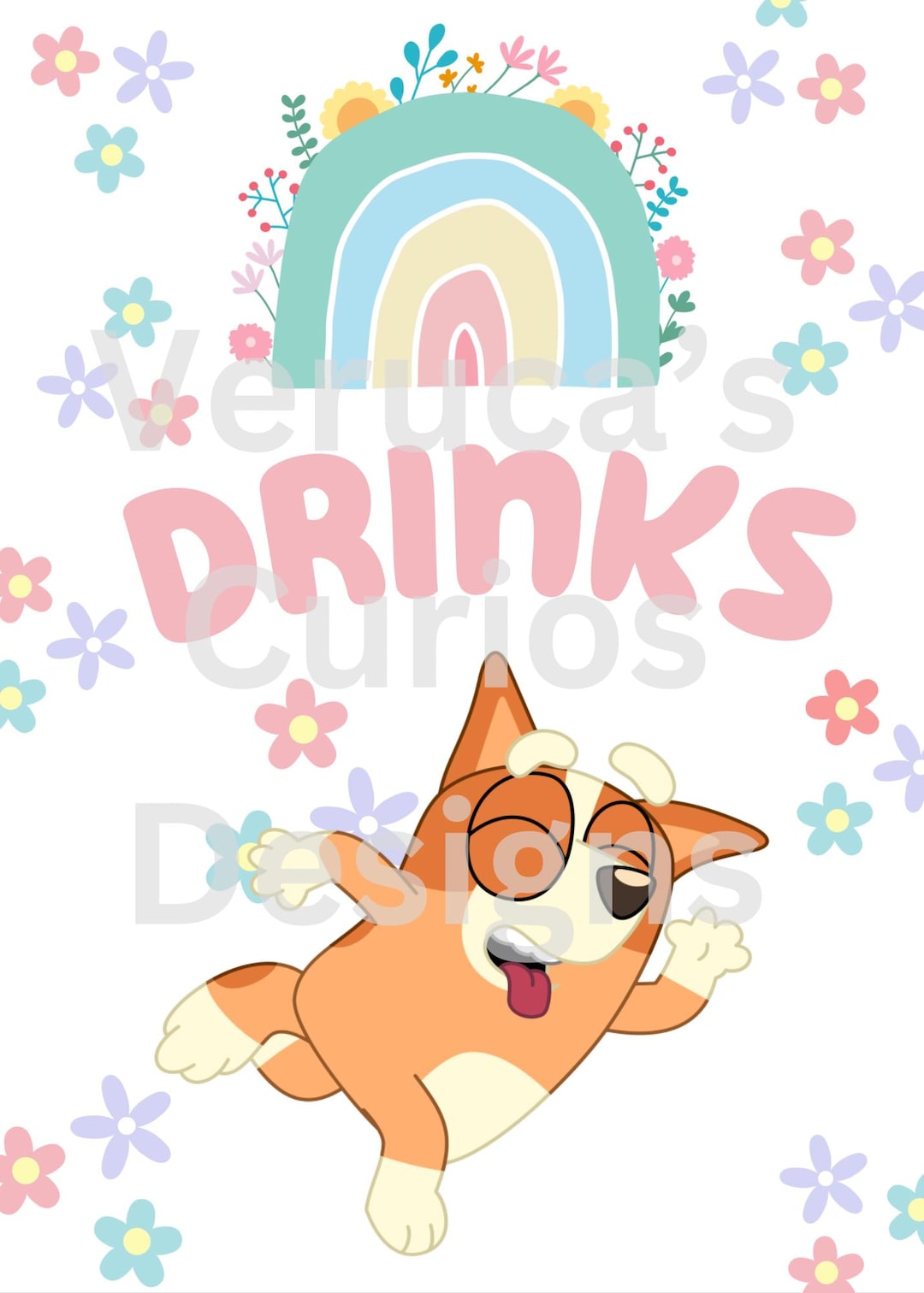 Bluey Girly Groovy Birthday Party Signs Digital Download Printable - Etsy