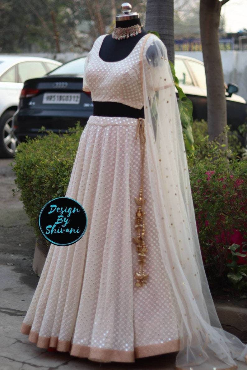 Ivory Lehenga/ Cream Lehenga/wedding Lehenga/lehenga/cream - Etsy
