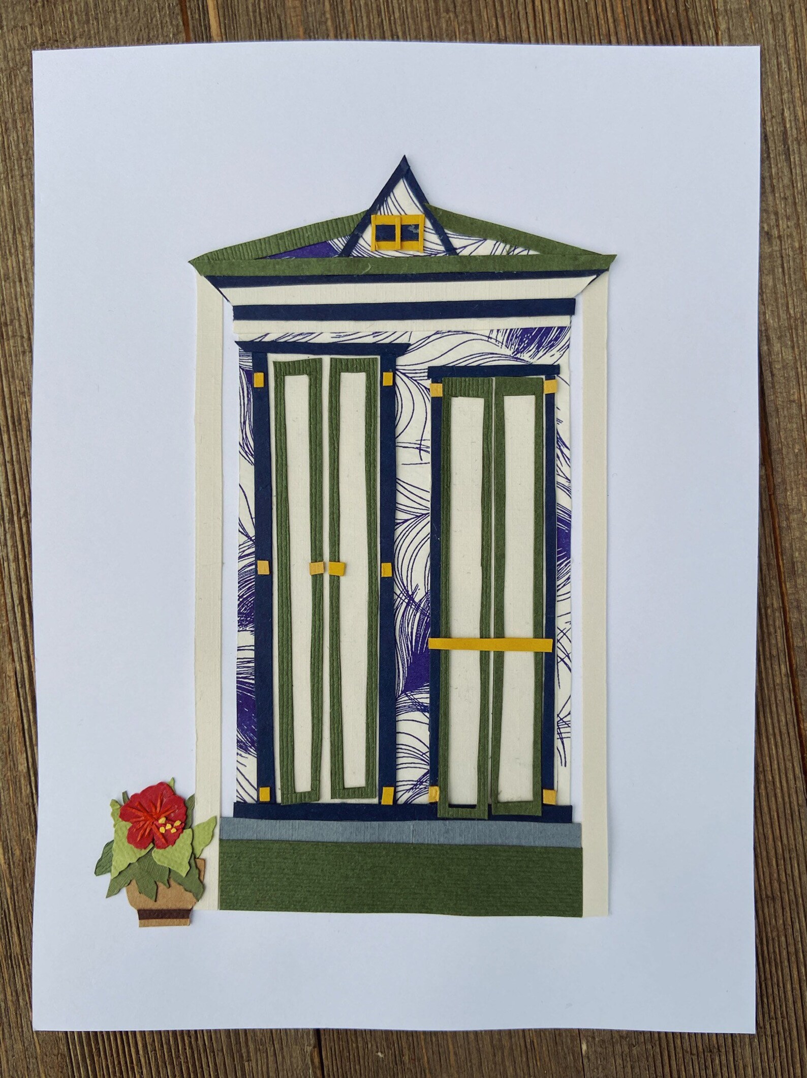 TERPSICHORE - Art Print - New Orleans Shotgun House Handmade Paper Art ...
