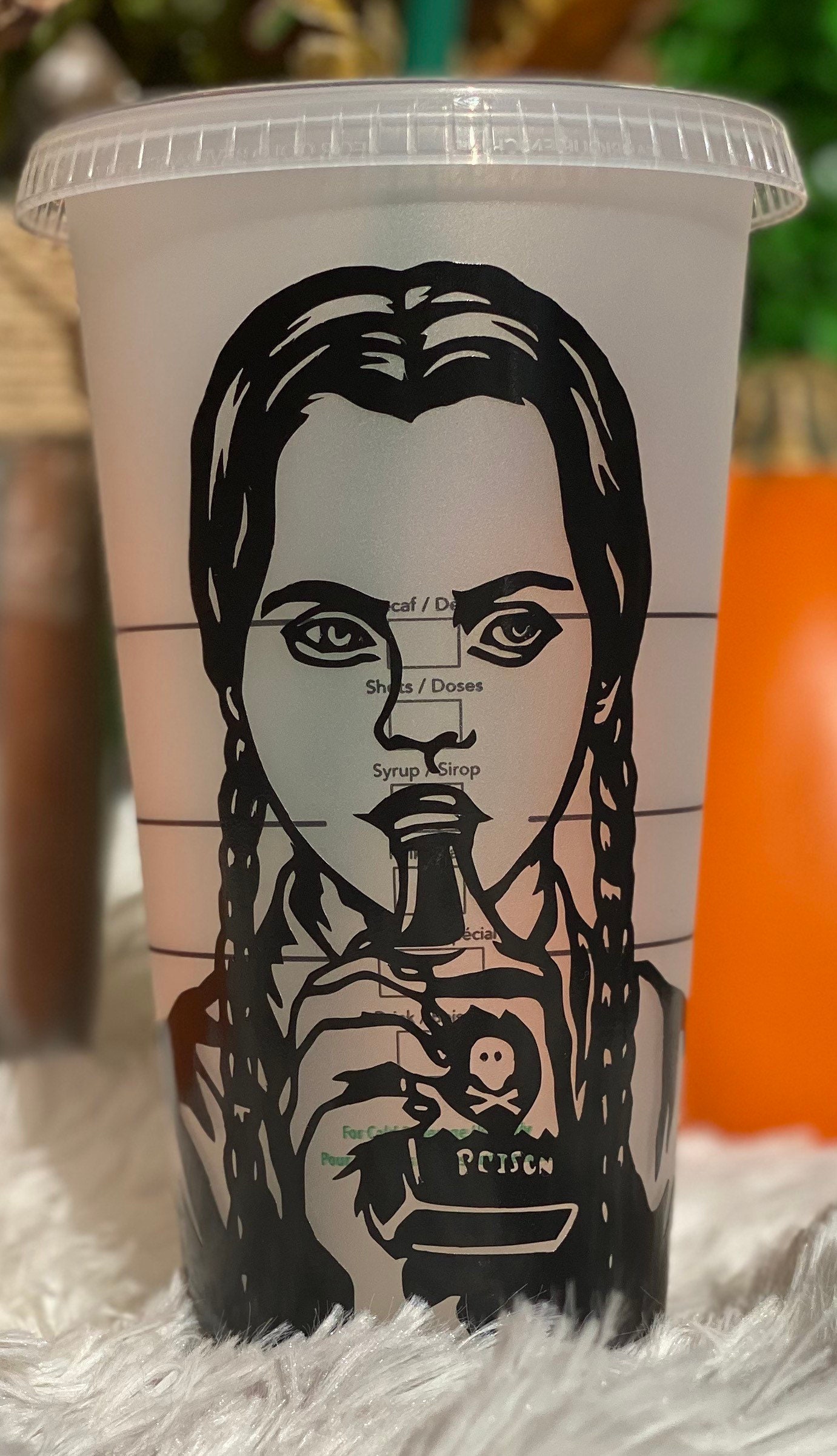 Wednesday Addams Inspired Starbucks Cold Cup - Etsy
