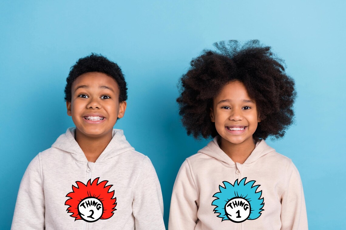 Thing 1 Thing 2 SVG, Thing 1 and Thing 2 Png Svg Pdf Eps Dxf High ...