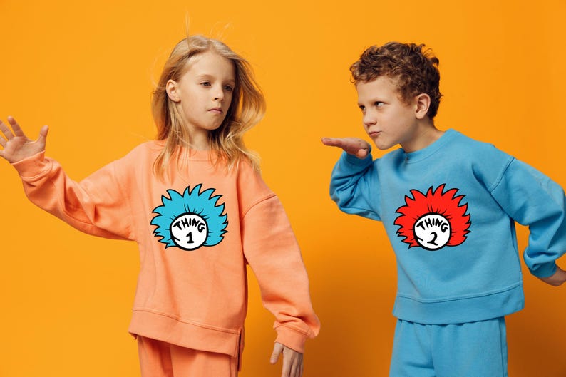 Thing 1 Thing 2 SVG, Thing 1 and Thing 2 Png Svg Pdf Eps Dxf High ...