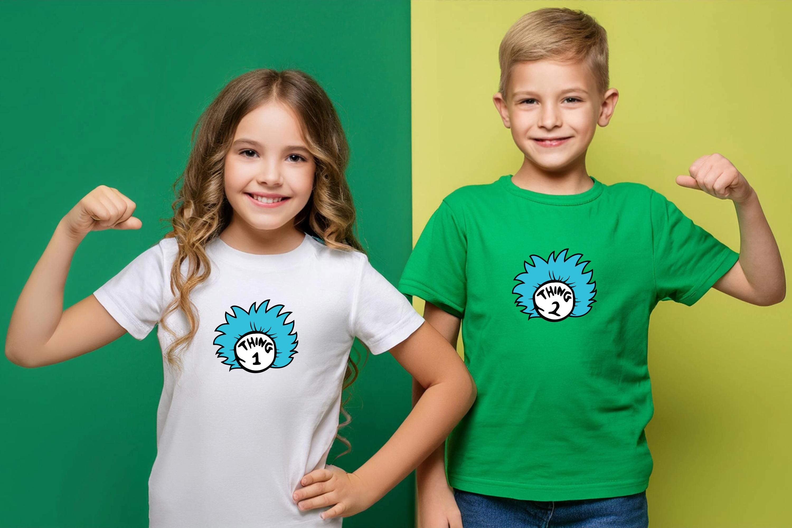 Thing 1 Thing 2 SVG, Thing 1 and Thing 2 Png Svg Pdf Eps Dxf High ...