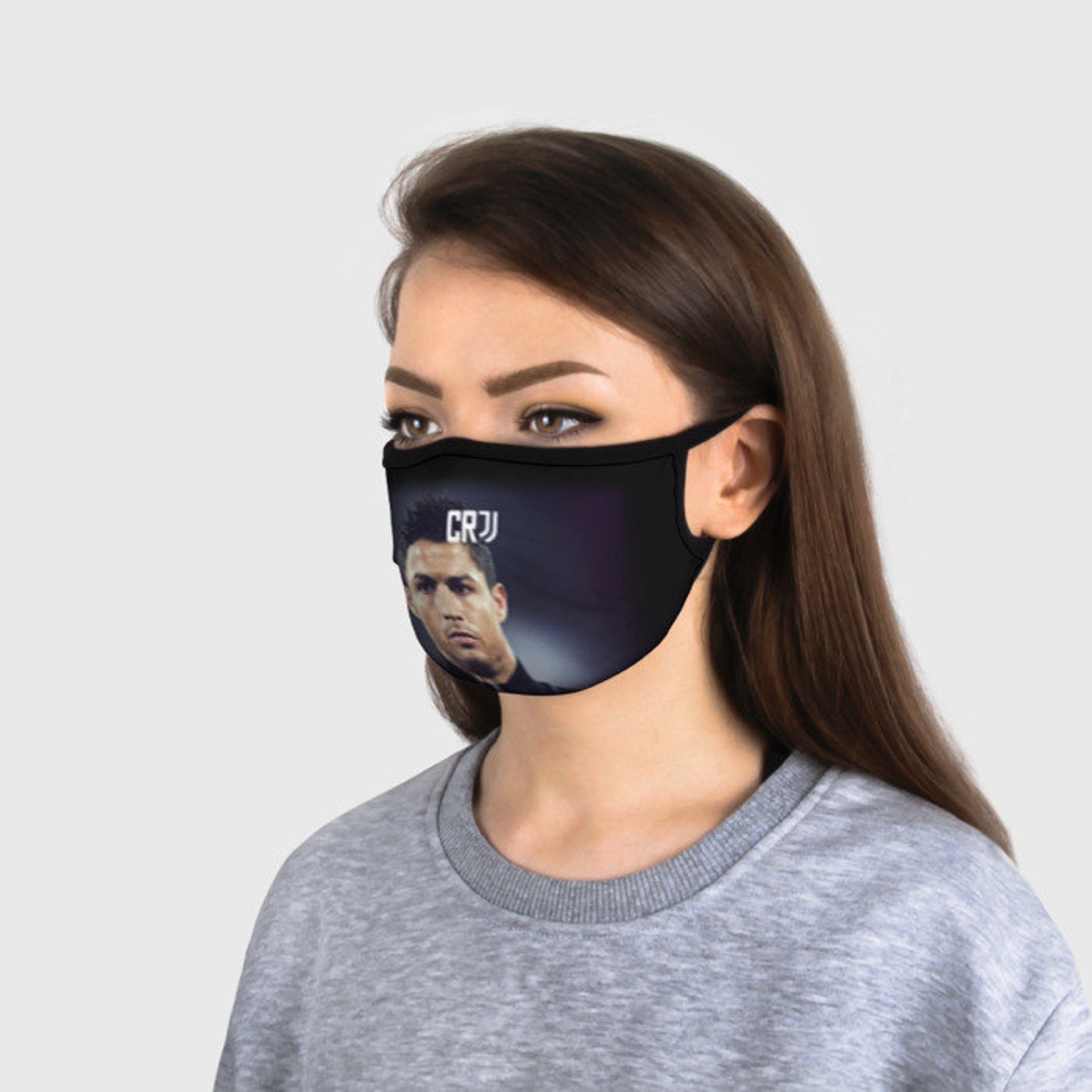 Cristiano Ronaldo Face Mask Soccer Mask Reusable Washable | Etsy