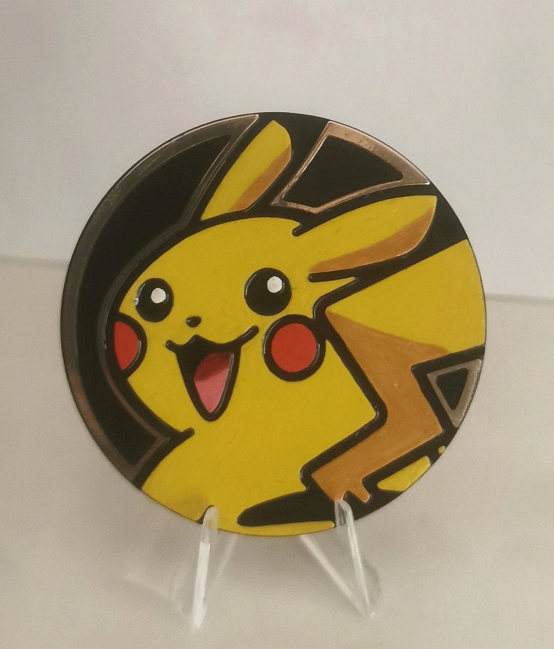 Pikachu Painted Pokemon Jumbo Coin - Etsy